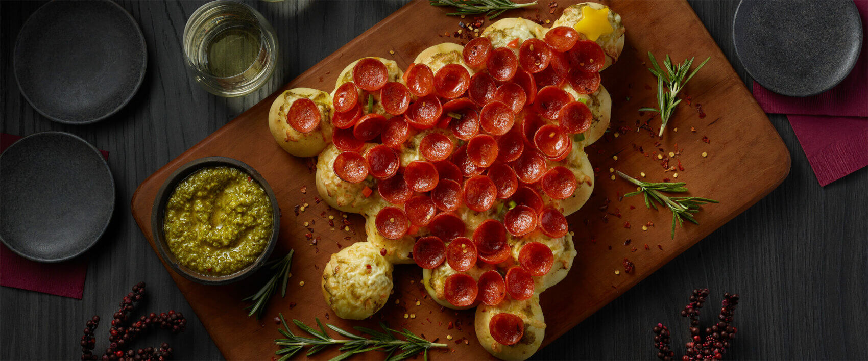 Pepperoni Pesto Holiday Tree - Hormel Foods