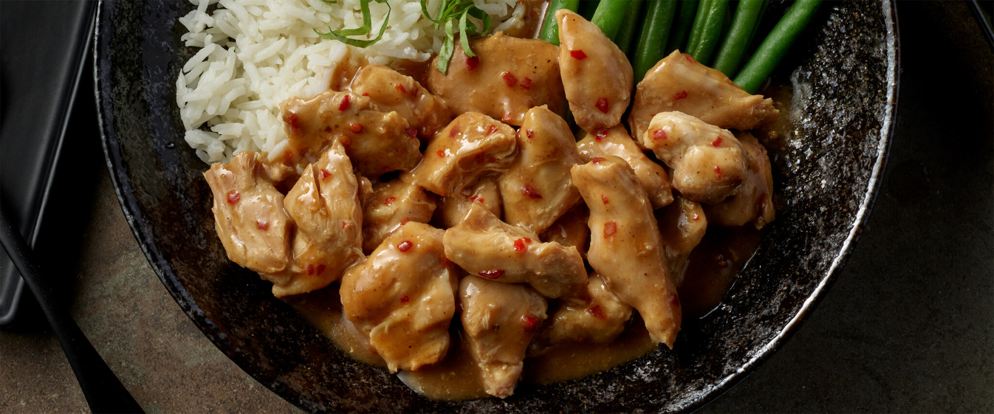 Spicy Ginger Chicken Over Jasmine Rice - Hormel Foods