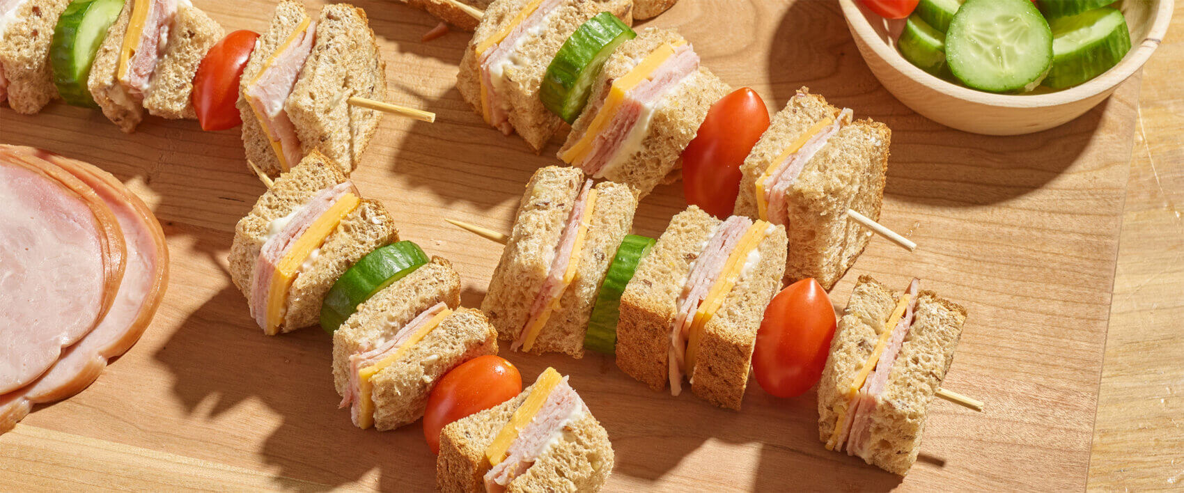 Ham and Cheese Sandwich Kabobs - Hormel Foods
