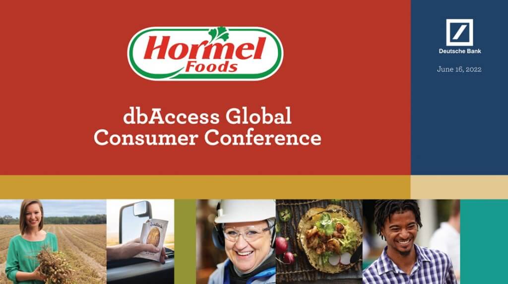 Hormel Foods Global Brands and Business Strategy on Stage at dbAccess ...