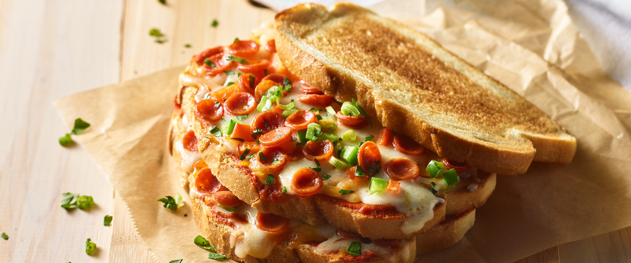 Toasted Pepperoni Grilled Cheese Sandwich - Hormel Foods