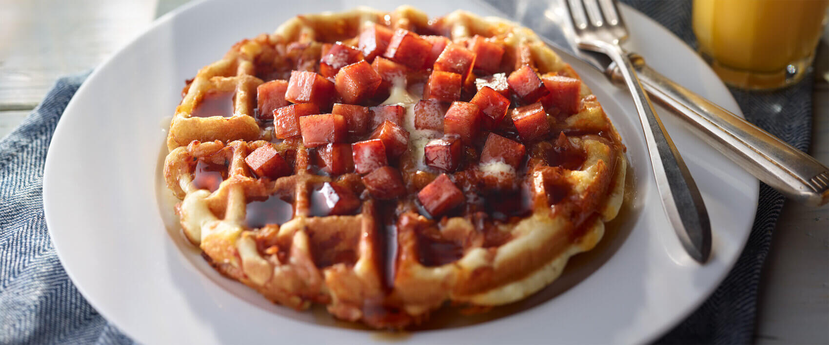 SPAM® Waffle with Cheese - Hormel Foods