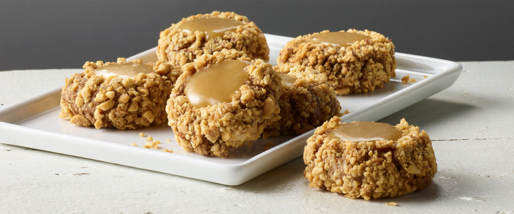 Peanut Butter Caramel Thumbprint Cookies - Hormel Foods