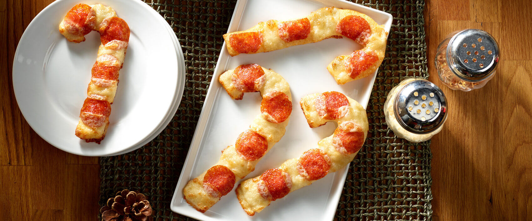 Pepperoni Pizza Candy Canes - Hormel Foods